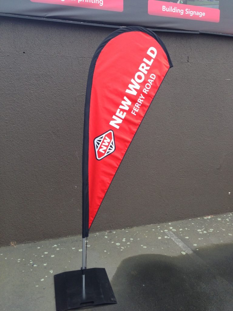Teardrop Flags - Action Signs